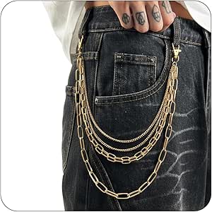 Amazon.com: Pants Chain Pocket Jean Chains, Pant Belt Chains Hip Hop ...