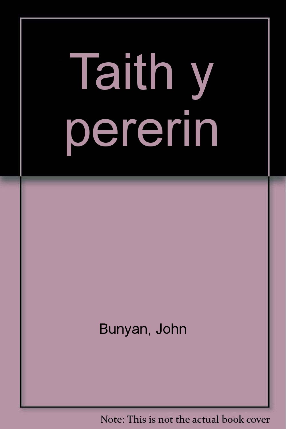 Amazon.com: Taith y pererin: John Bunyan: Books