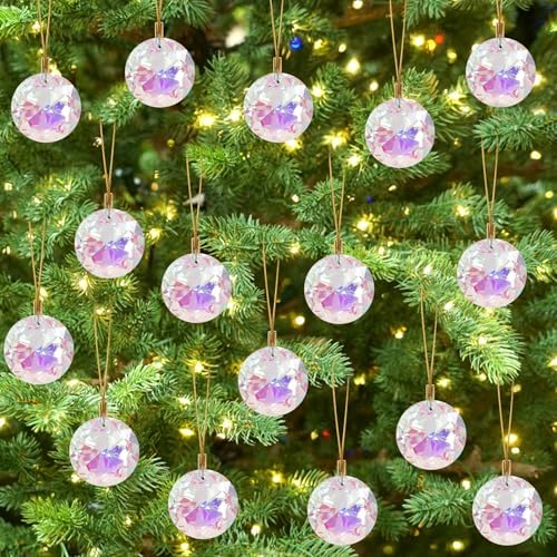 Amazon.com: Vellibring 12 PCS Christmas Crystal Ball Decorations ...