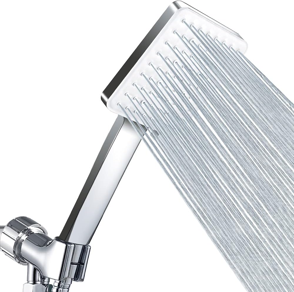 High Pressure Shower Head with Handheld - Modern Square Handheld Shower ...