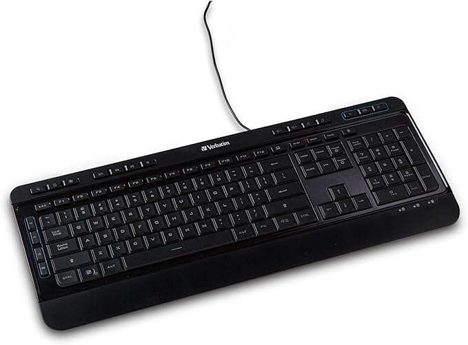 Amazon.com: Verbatim Illuminated Wired Keyboard, Black : Electronics