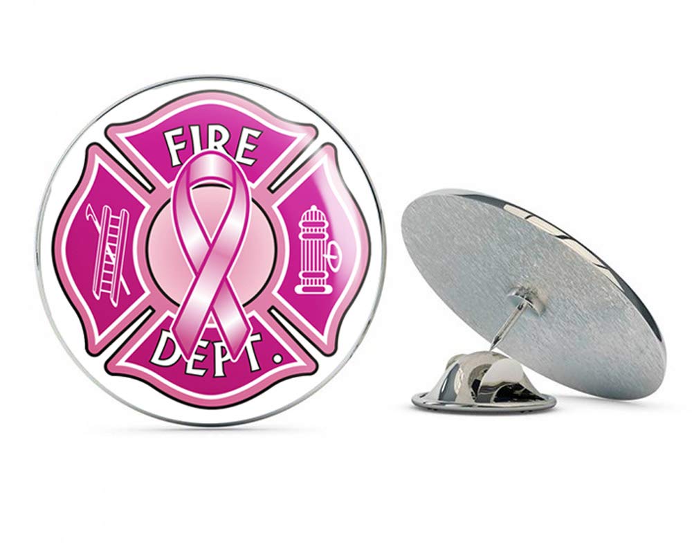 Amazon.com: Firefighter Breast Cancer Awareness Fire Dept. Maltese ...