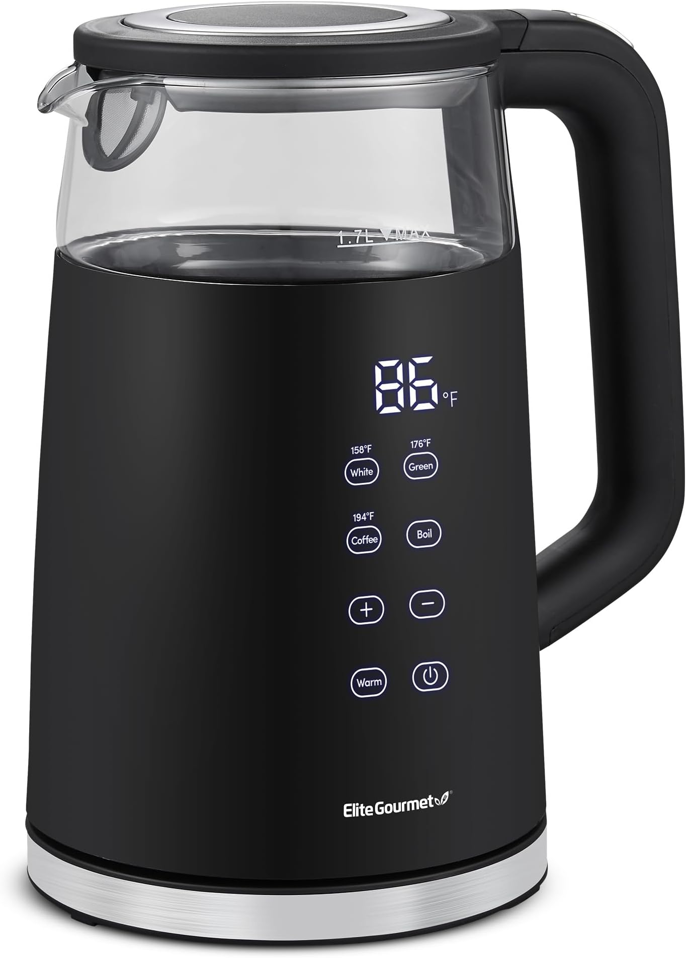 Amazon.com: KOPPA 1.7L One-Touch Electric Kettle, Black Sesame by Drew ...