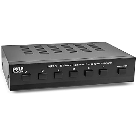 Amazon.com: Monoprice 108230 8-Channel Speaker Selector - Black With ...