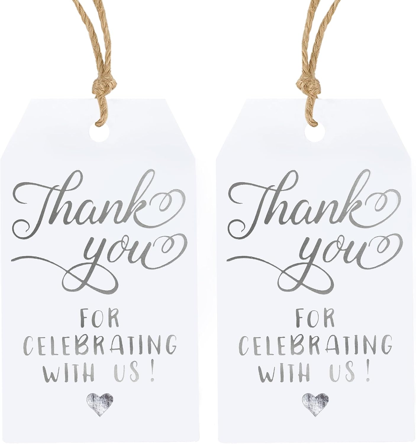 Amazon.com: Anwyll 100Pcs Thank You for Celebrating with Us Tags ...