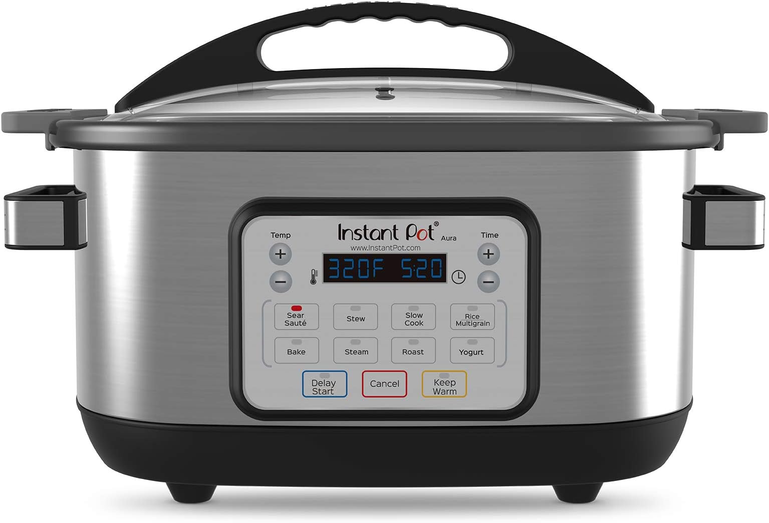 Amazon.com: Instant Pot Aura 10-in-1 Multicooker Slow Cooker, 10 One ...