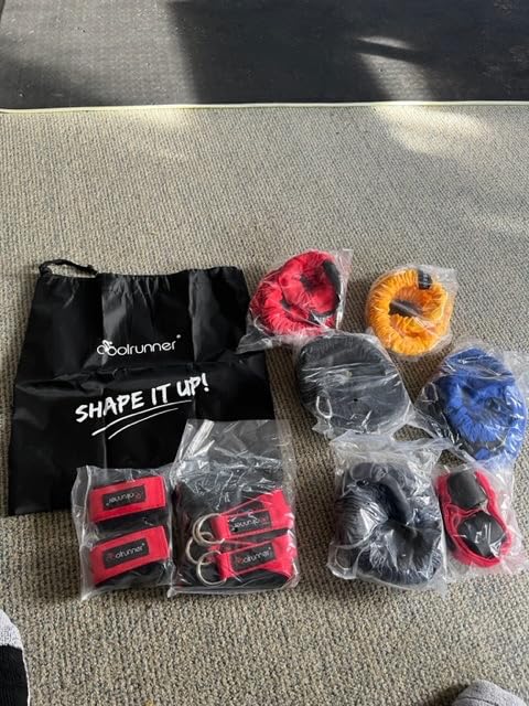 Coolrunner Resistance Bands Set, 13 PCS Workout Bands, 20lbs to 40lbs ...