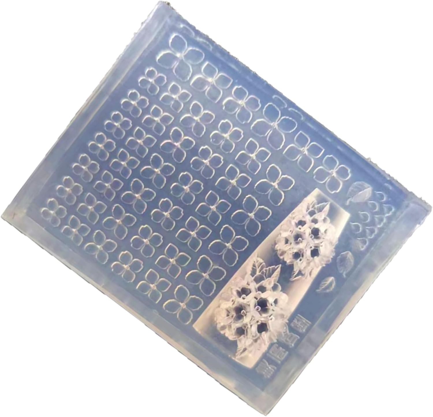 LUCKGONI 3D Nail Art Mold with Flower Patterns Template Carving Sticker ...