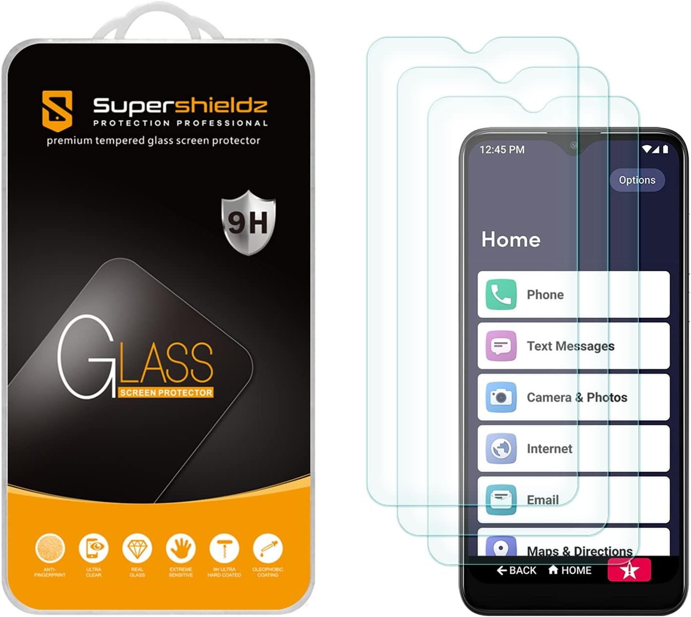 Amazon.com: Supershieldz (2 Pack) Designed for Lively Jitterbug Smart4 ...