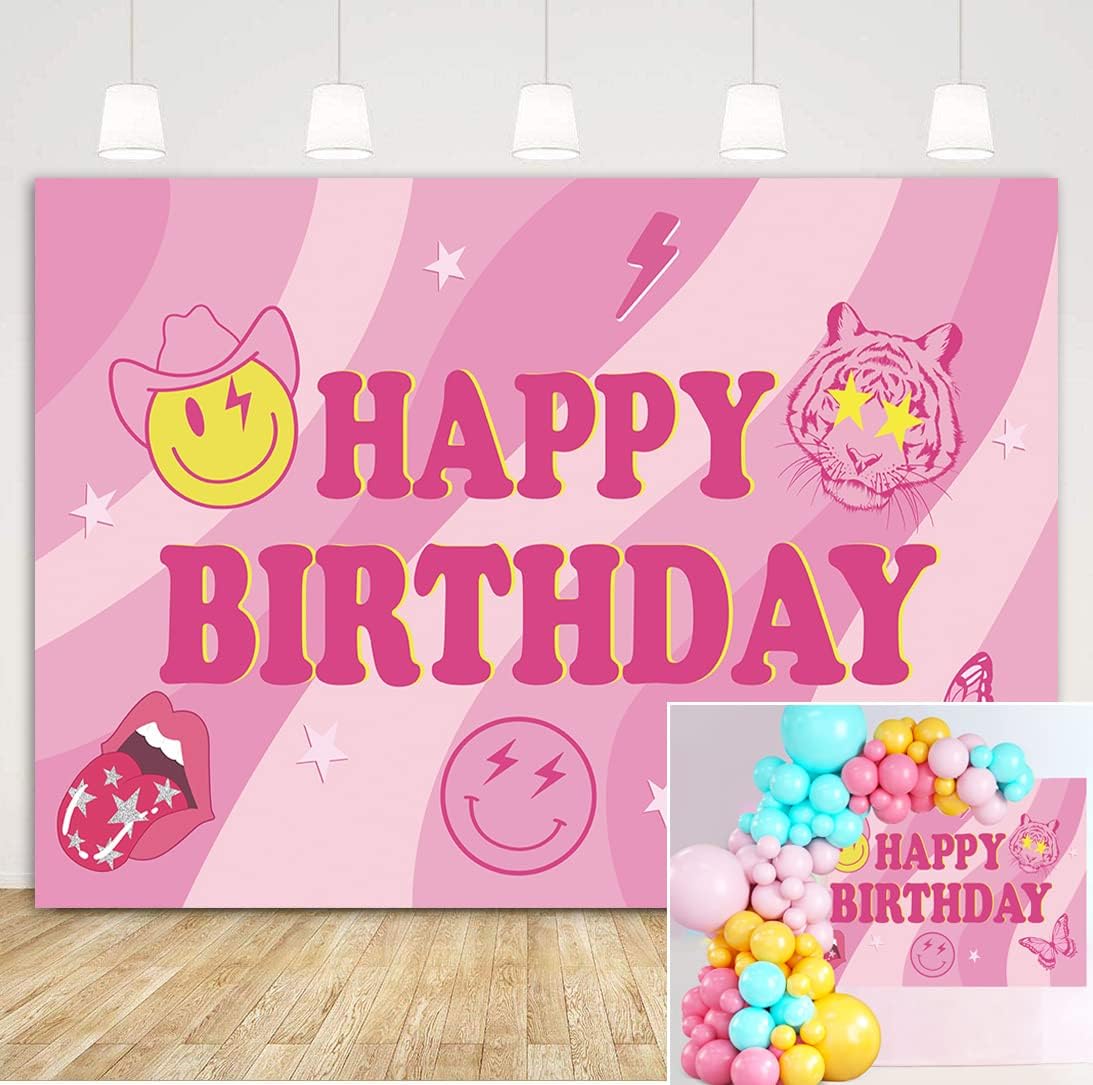 Happy Birthday Smiley Face Backdrop for Teenage Australia | Ubuy