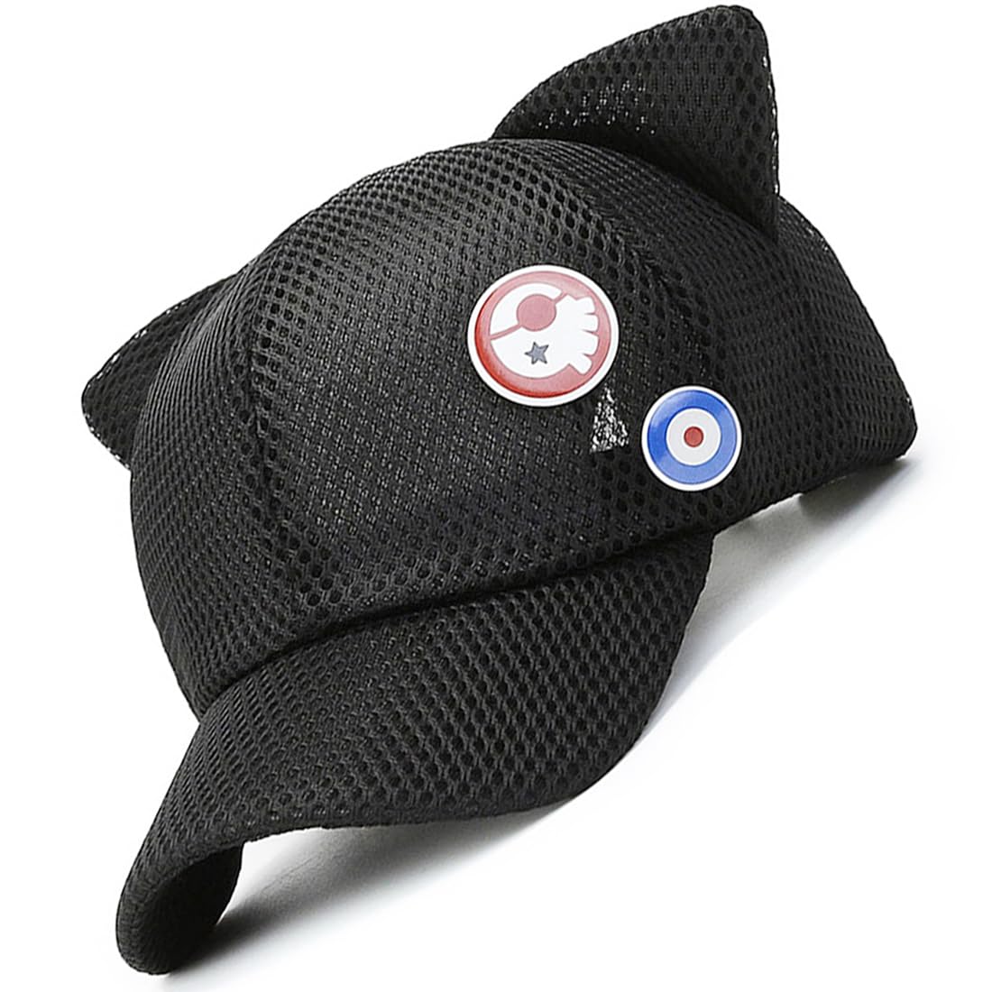 Cosplay Asuka Langley Soryu Cat Ears Cap Mesh Sun Hat Black at Amazon ...