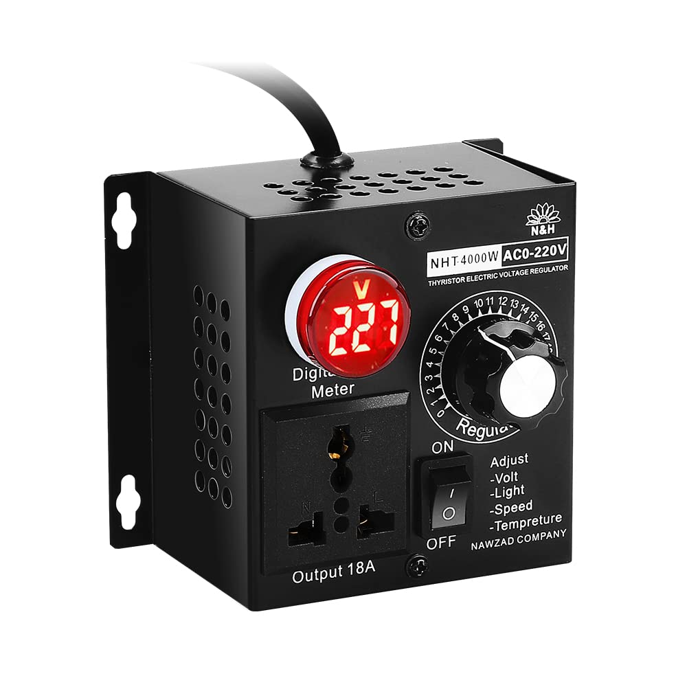 Buy Voltage Regulator 220V, AC Variable Voltage Controller, High-Power ...