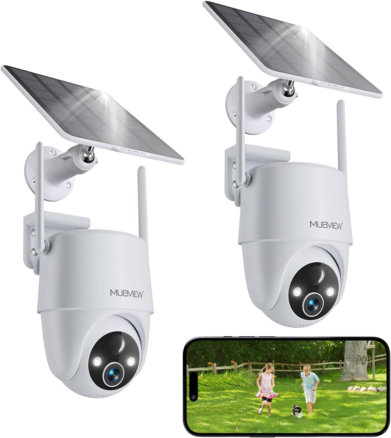 Amazon.com : Laview 2K Solar Security Cameras Wireless Outdoor ...