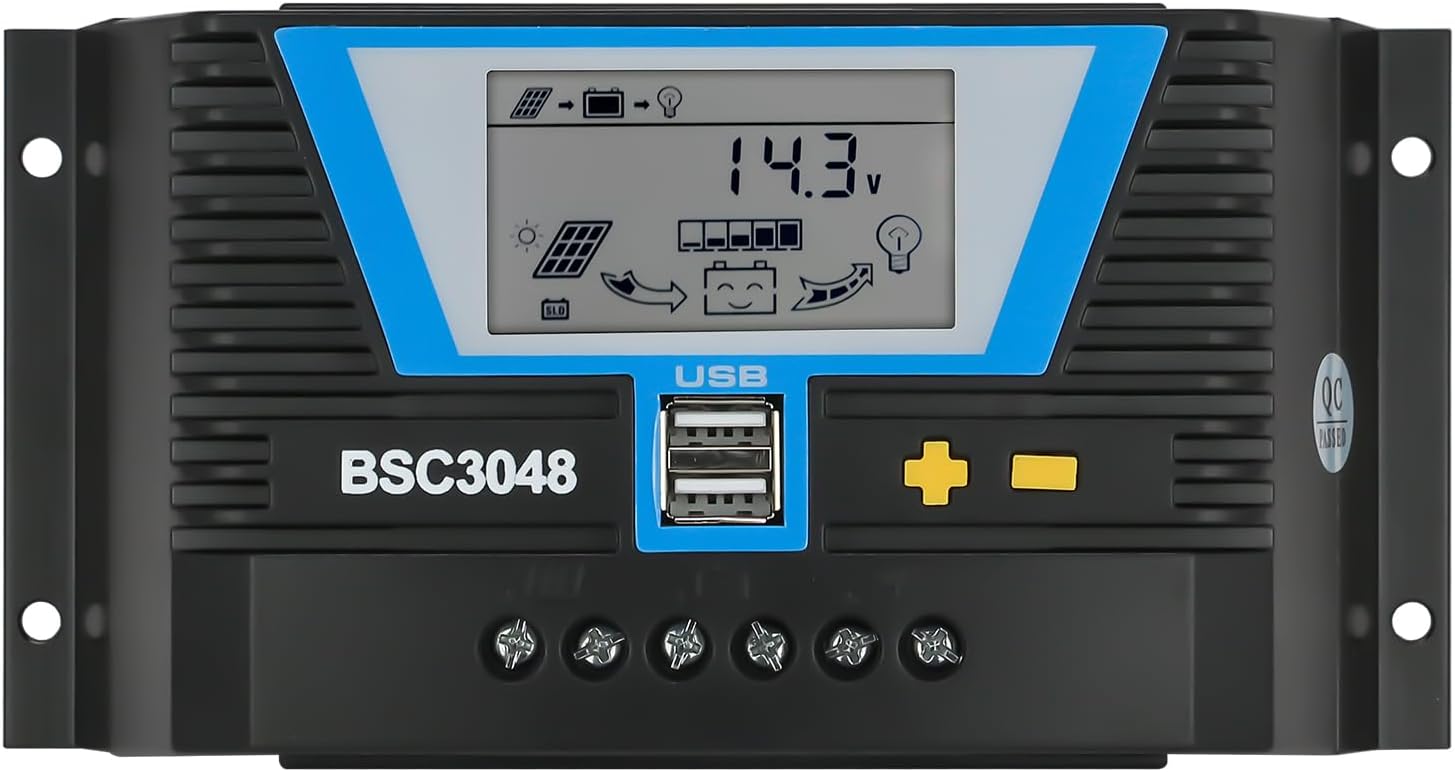 Amazon.com : MPPT 100amp Solar Charge Controller 12V 24V Auto, MPPT ...