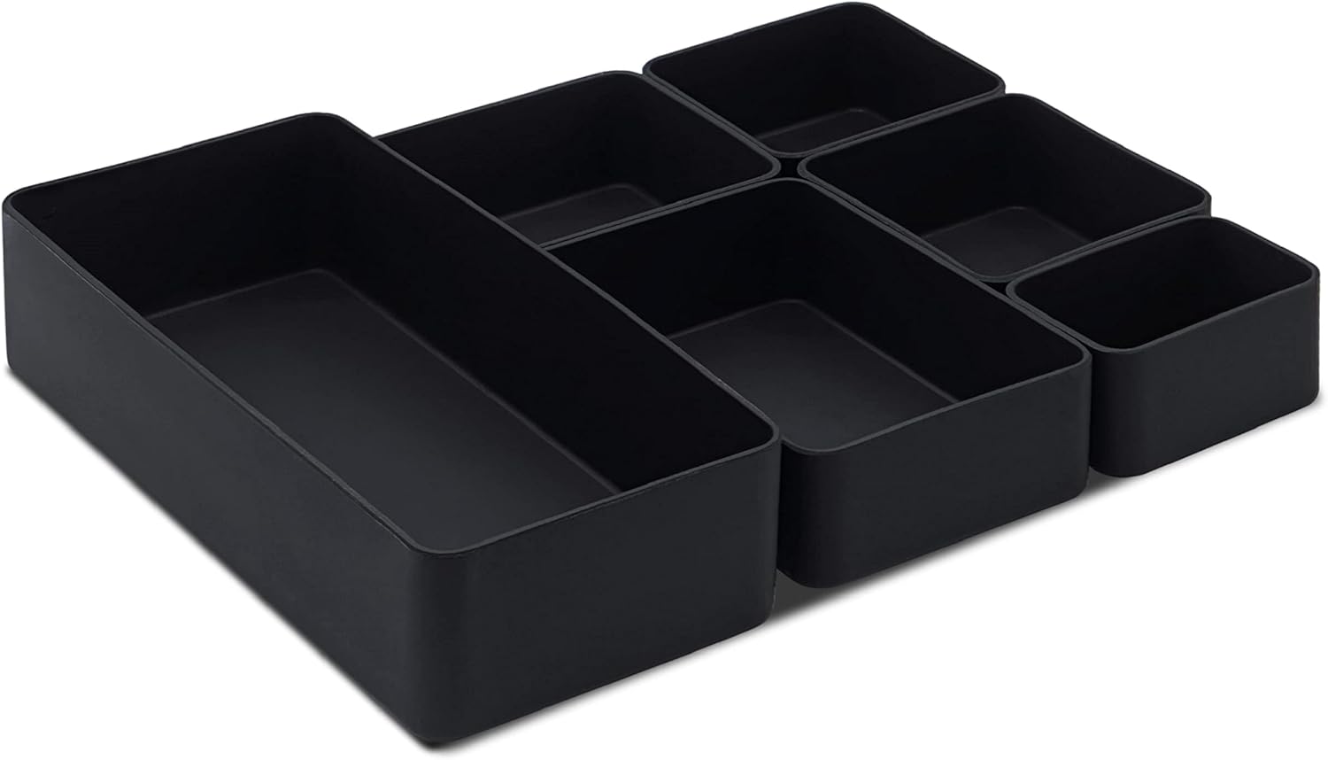 Amazon.com: The Nest 6 Pack Small Drawer Organizer Tray Set - Bamboo ...