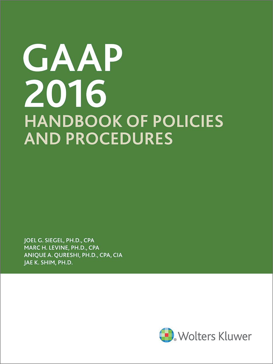 Amazon.com: GAAP Handbook of Policies and Procedures (2016) eBook ...