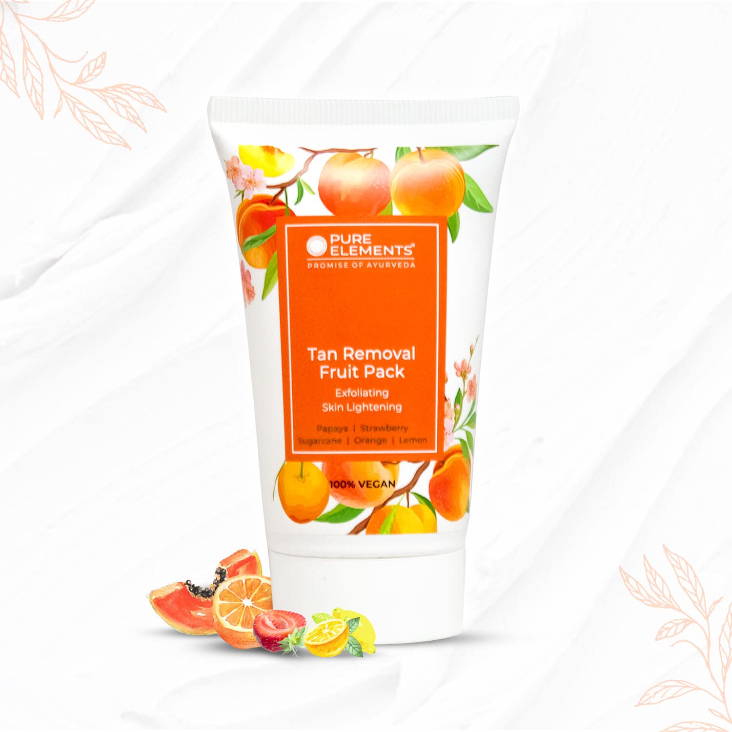 PURE ELEMENTS Tan Removal Fruit Pack For All Skin Types - 120 GM ...