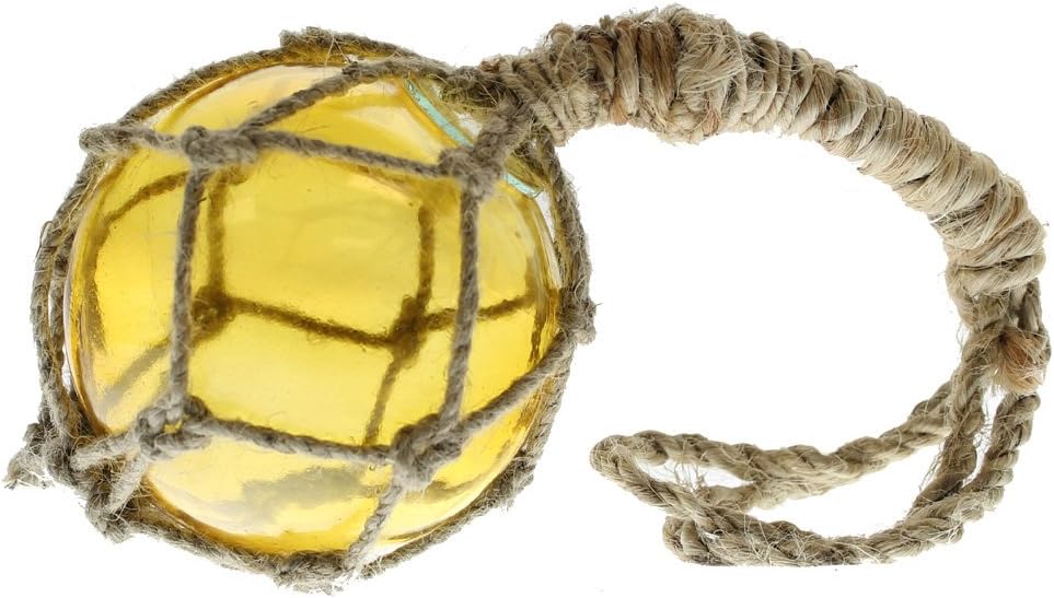 Amazon.com: RedSkyTrader 4" Amber Glass Fishing Float - Sun Catcher ...