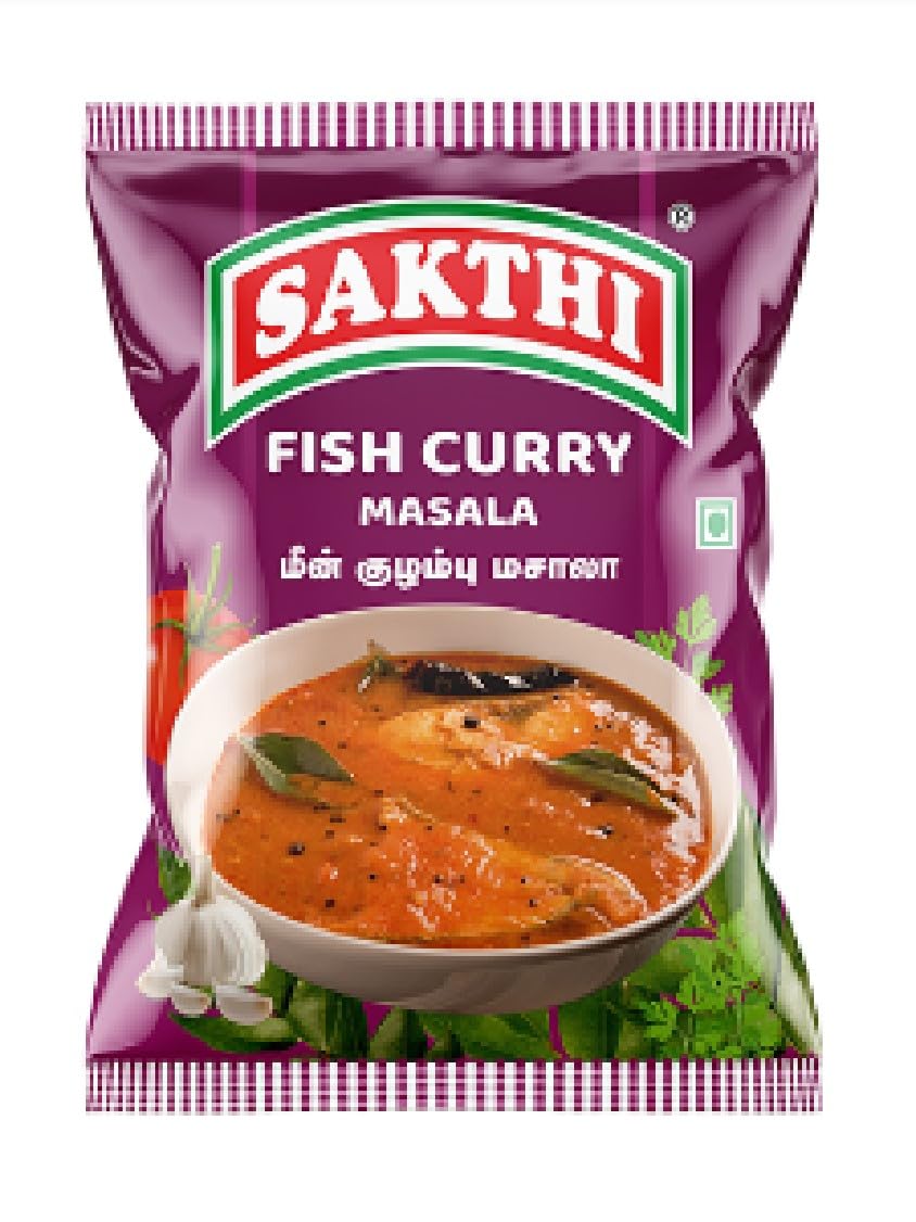 SAKTHI Masala Fish Curry Masala 50g (Pack of 6) The Queen of Spices ...