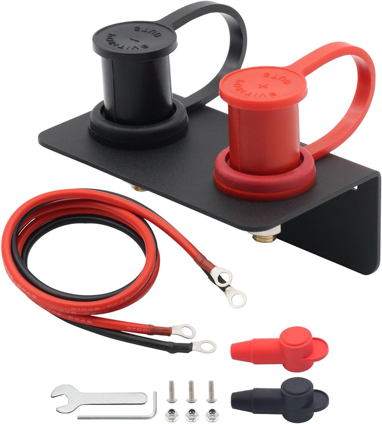 Amazon.com: Remote Battery Terminals with Heavy Duty Steel Mounting ...