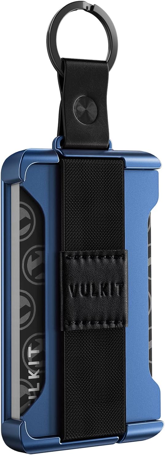 Amazon.com: VULKIT Slim Minimalist Metal Wallet Credit Card Holder RFID ...