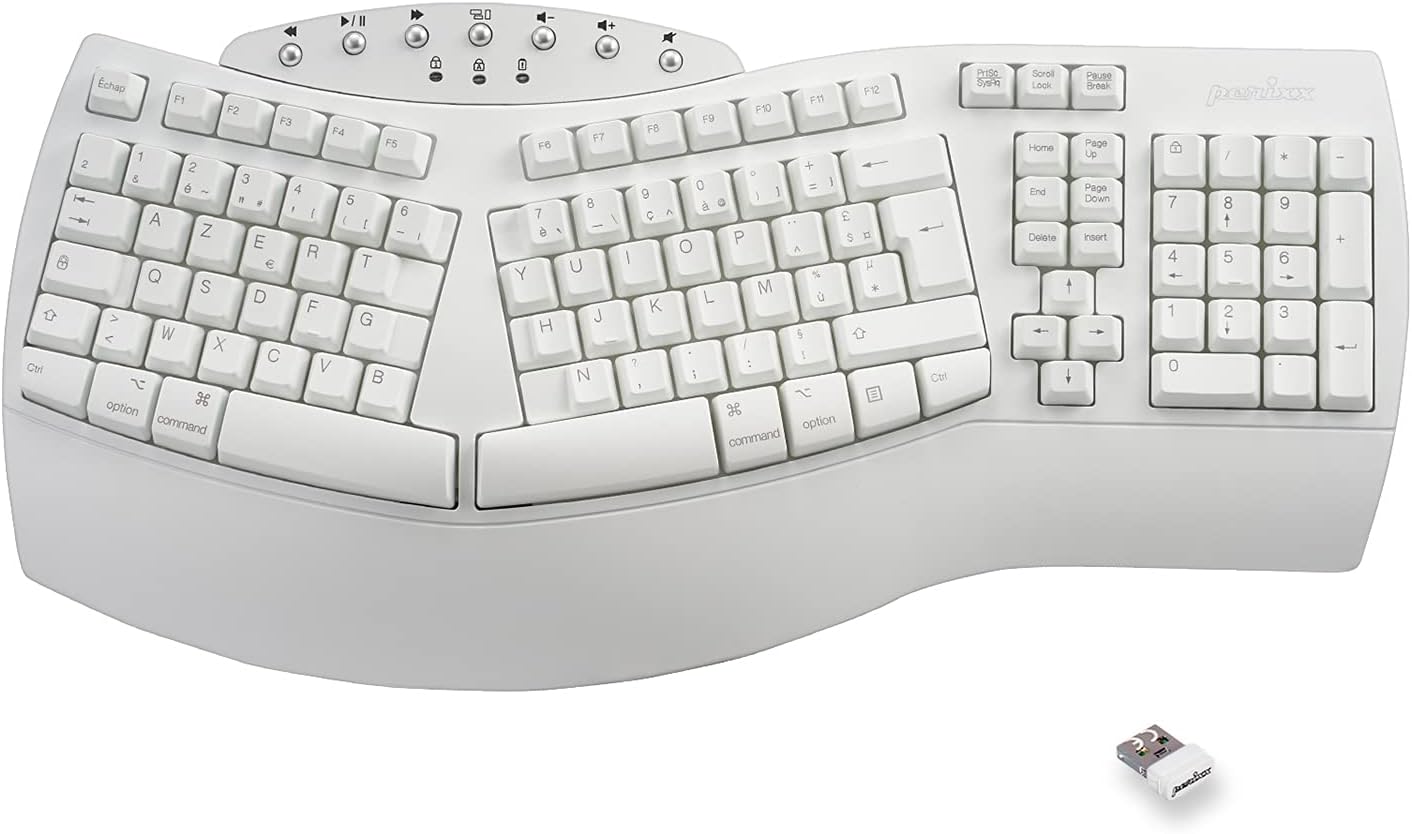 Logitech Wave Keys for Mac, ergonomique sans fil avec repose-poignets ...
