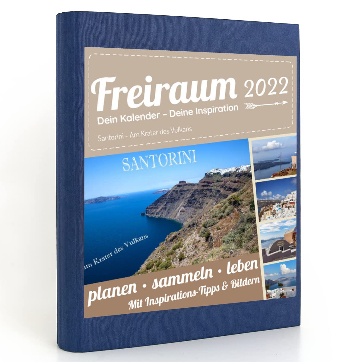 Santorini Open Space Calendar Modern Am Krater Des Volcano Book ...