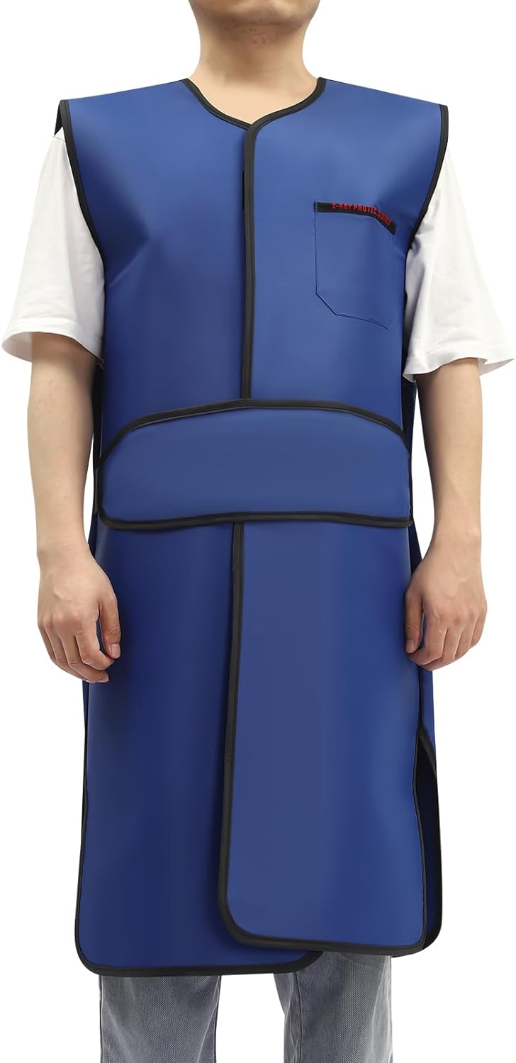 Amazon.com: TFCFL 0.35mmPb X-Ray Apron, Radiation Lead Apron - Blue ...
