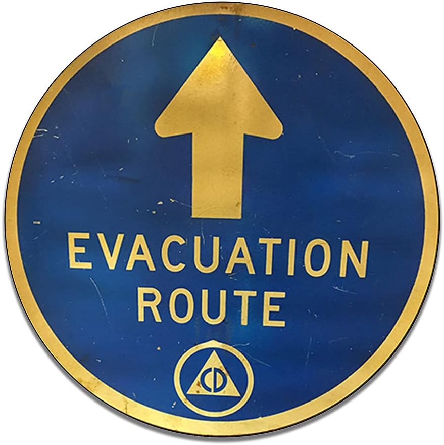 Amazon.com: Evacuation Route Emergency Hurricane Tornado Severe Weather ...