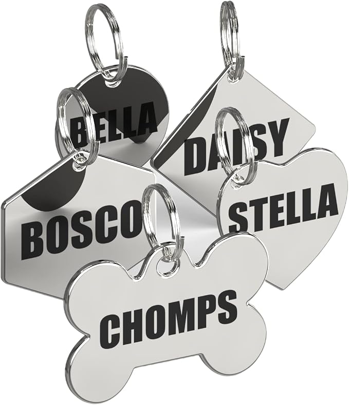 Amazon.com: Dr. Fremont's Stainless Steel ID Dog Tags Engraved for Pets ...