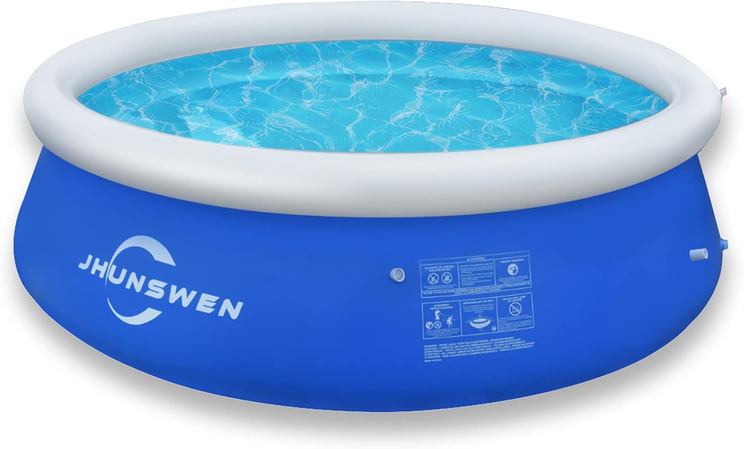 JHUNSWEN Above Ground Pool - 8ft x 25in Wading Pool for Kiddie Kids ...