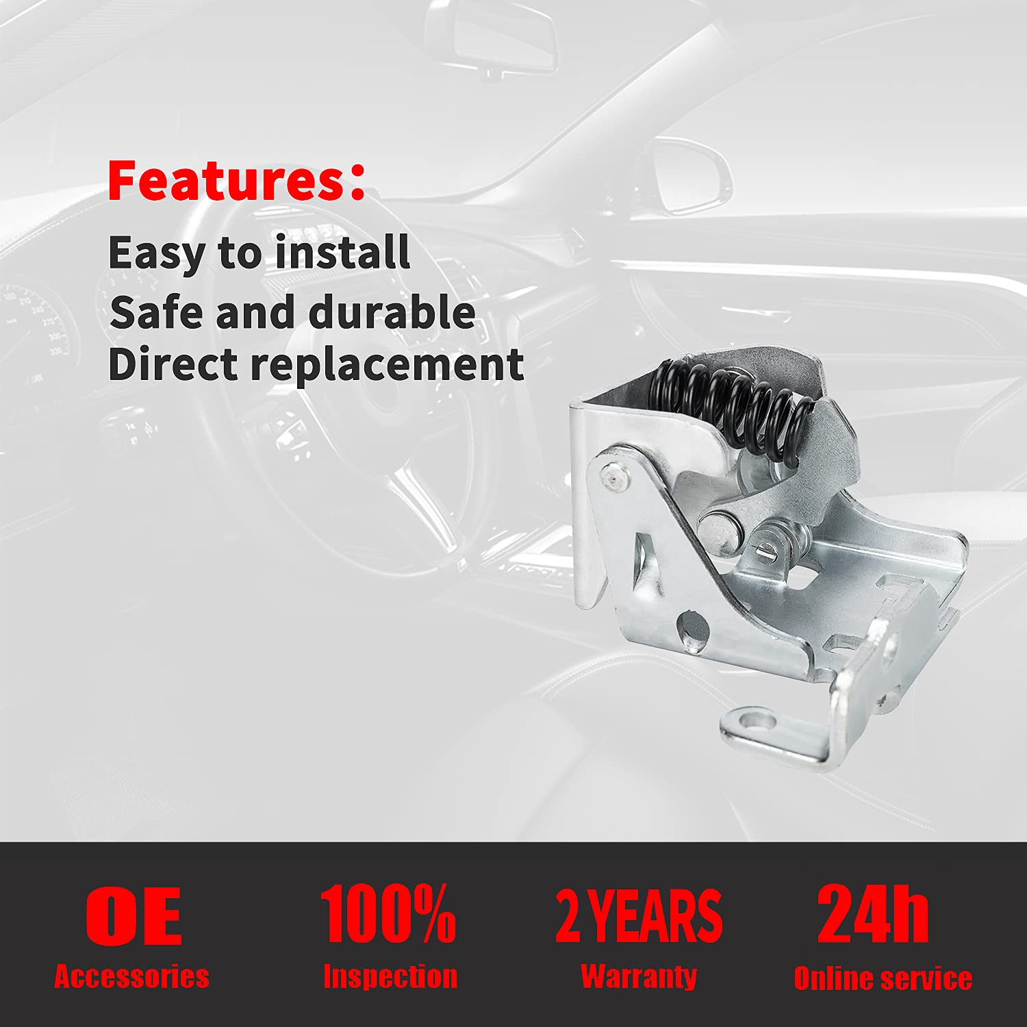 Snapklik.com : Front Lower Door Hinge - Left Driver Side - Replacement ...