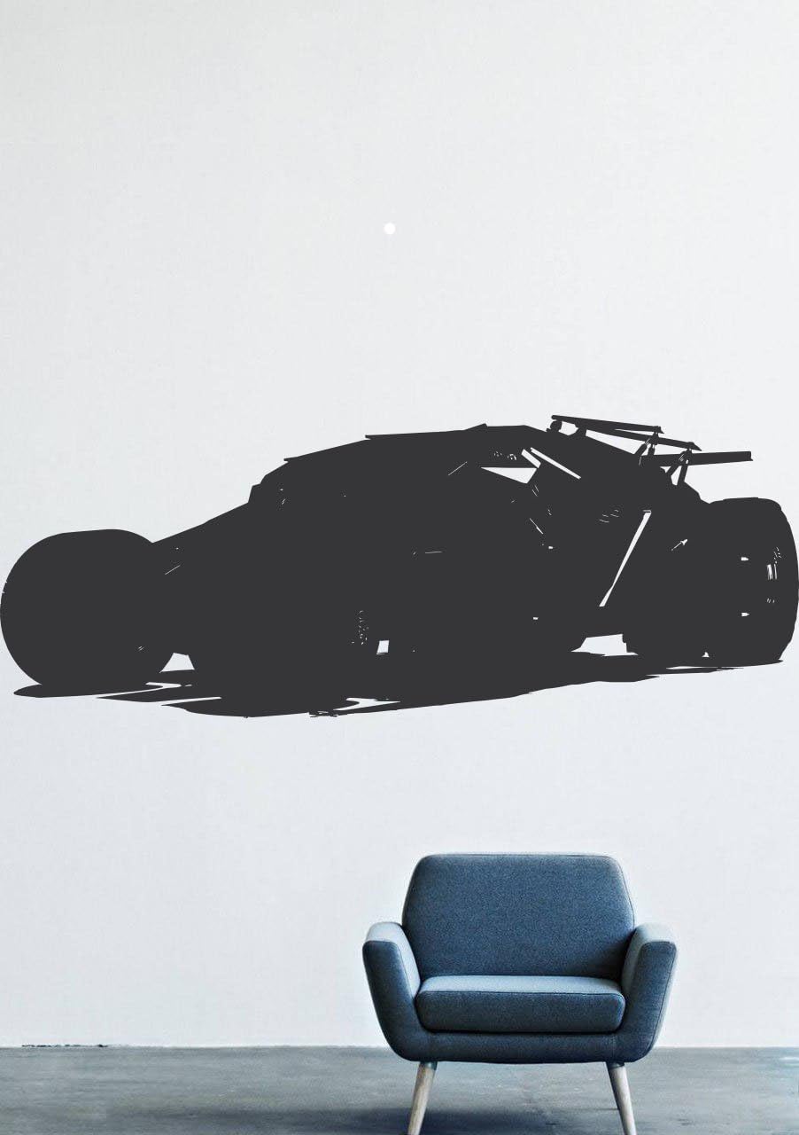 Wall Decals Mural Vinyl Decor Batman Emblem Batmobile Car GMO0448 ...