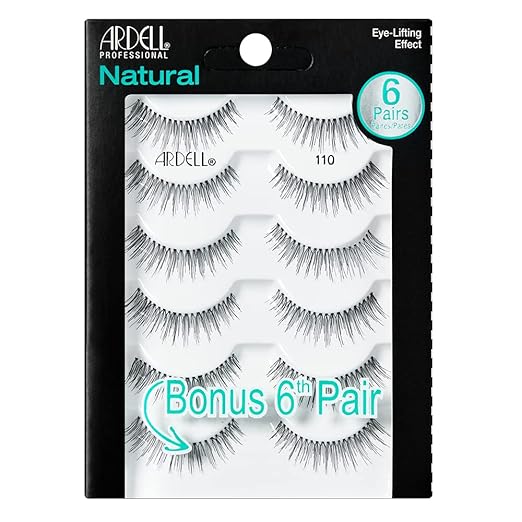 Amazon.com: Ardell False Eyelashes, Natural 110, 5 pair + bonus pair Multipack for Eye-Lifting ...