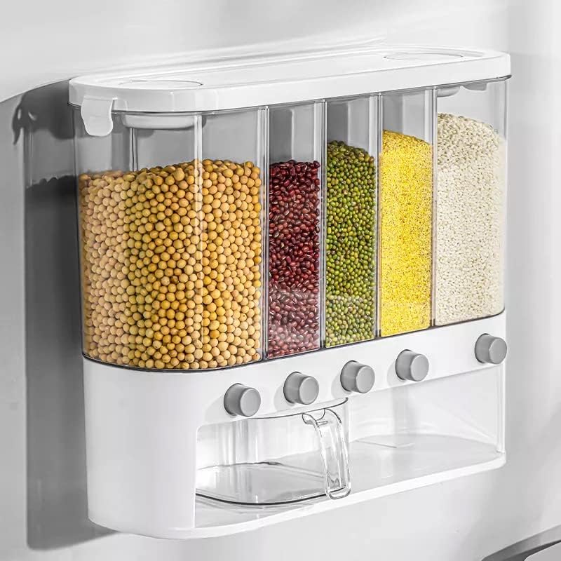 Amazon.com: LivLab 1.0L Storage Container Bin Rice Dispenser Food ...
