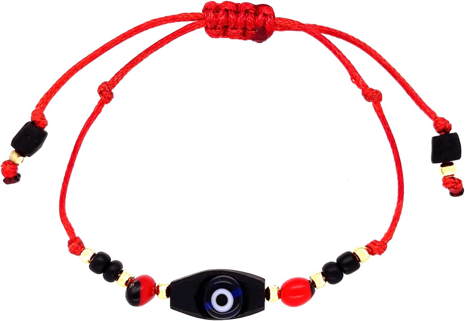 Amazon.com: JEWELRSTITION Adjustable Red String Evil Eye Bracelet with ...