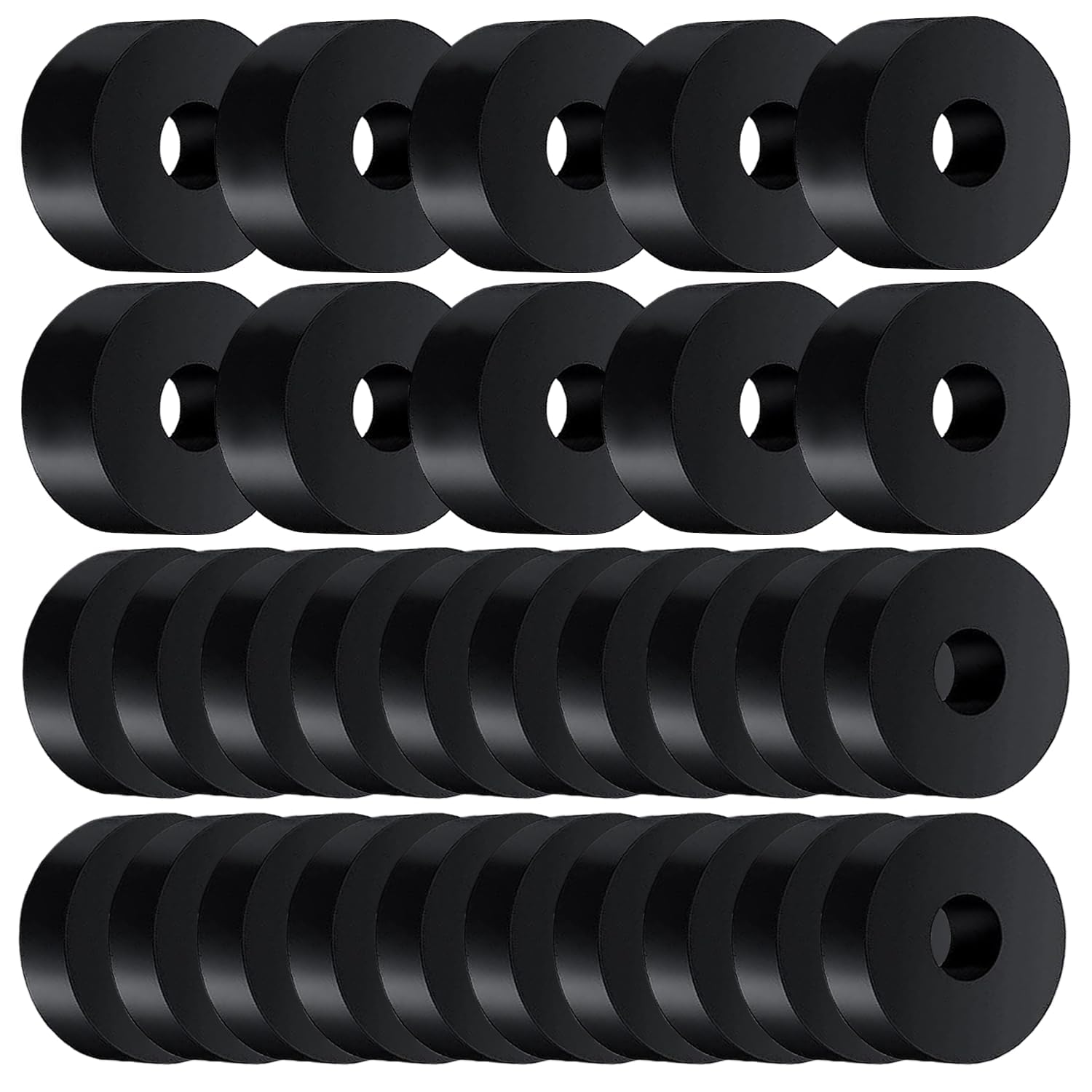 30 PCS Rubber Washer for Bolts, 2 Sizes Rubber Flat Washers 3/4 Inch OD ...