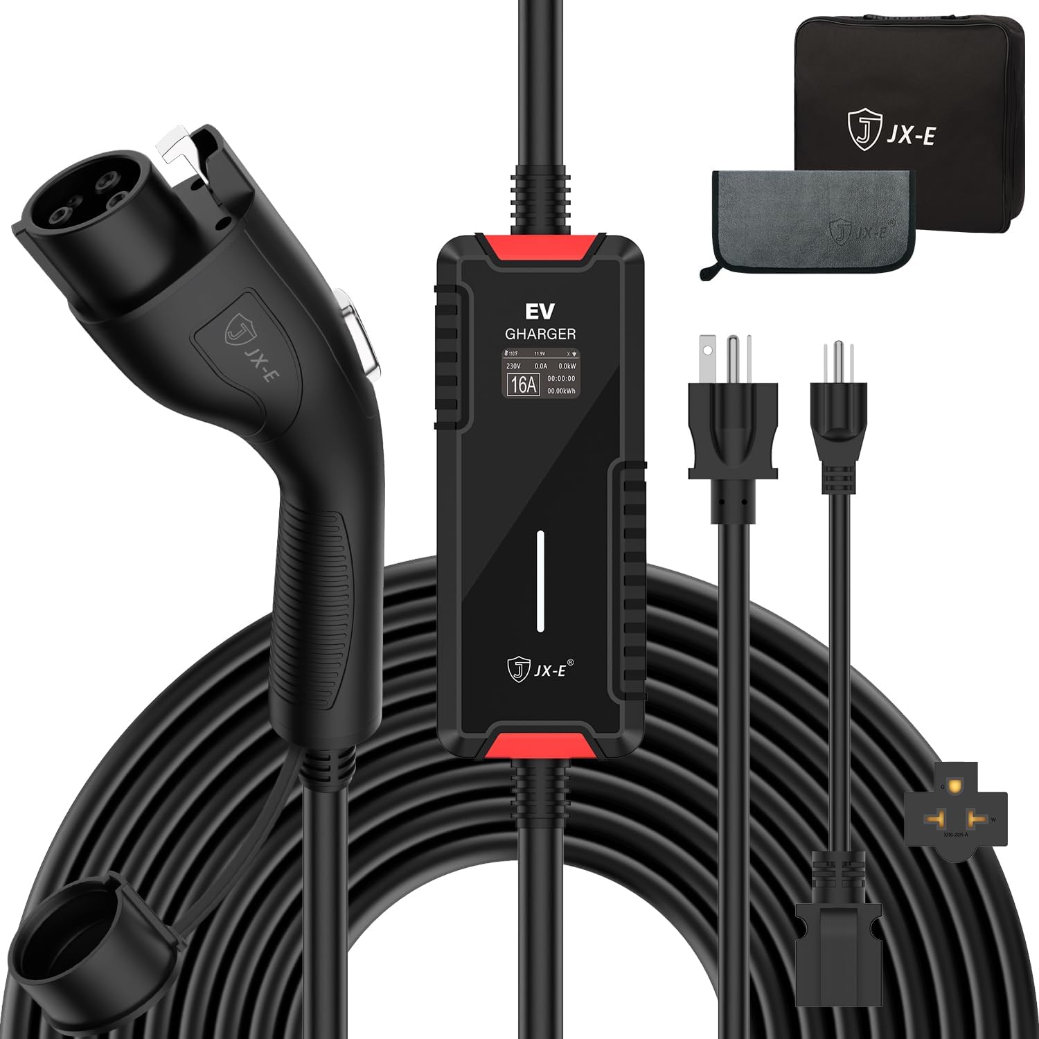 Amazon.com: JX-E Level 1&2 EV Charger, Portable Level 2 Electric ...