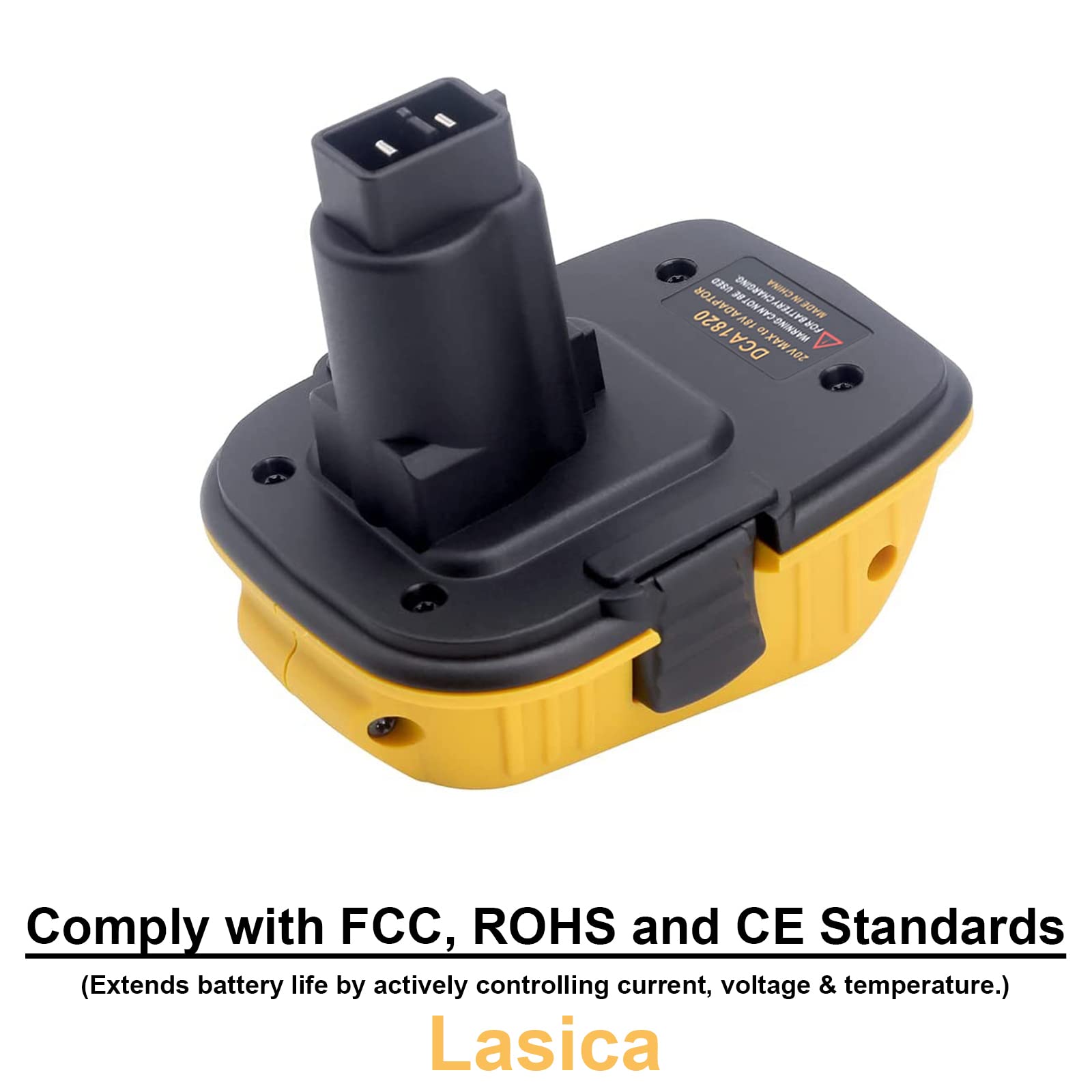 Snapklik.com : Lasica 2Pack DCA1820 18V To 20V Adapter Compatible