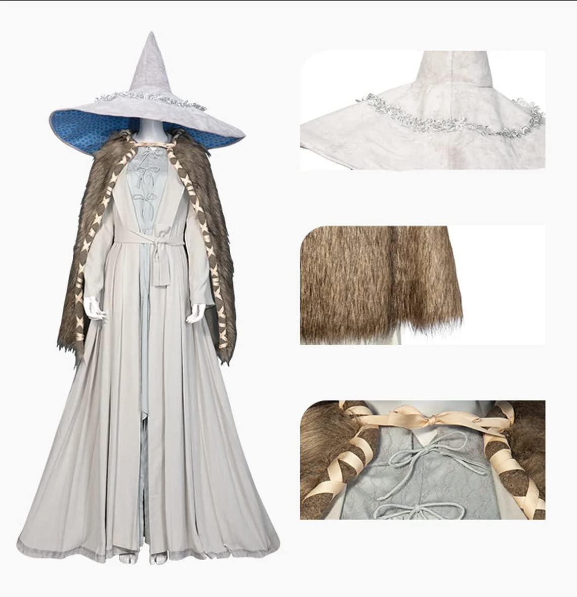 Amazon.com: Adult Ranni The Witch Cosplay Hat Women Ranni Costume Cape ...