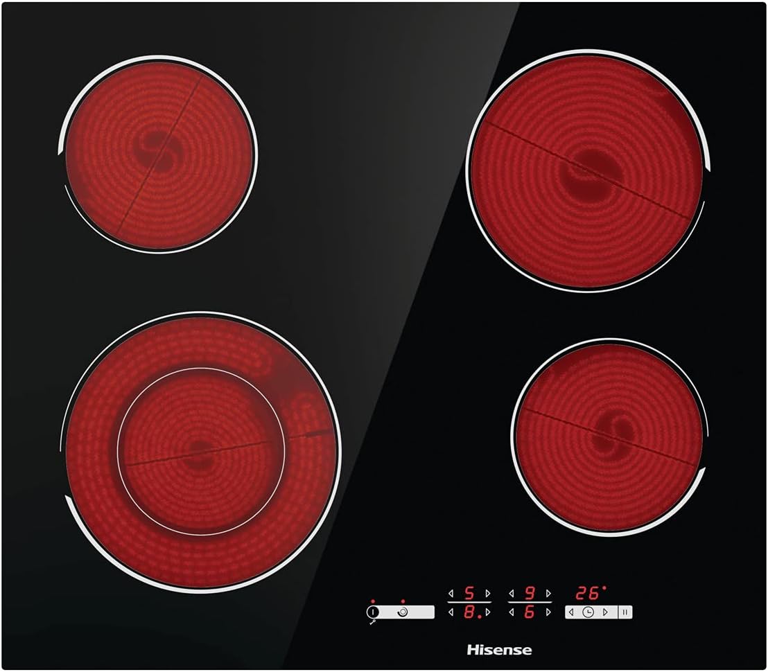 Hisense E6432C Built-in 60cm Electric Ceramic Hob with Child Lock ...