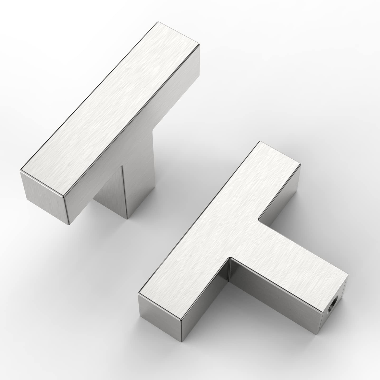 Asidrama 10 Pack Brushed Satin Nickel Kitchen Cabinet Knobs Dresser ...