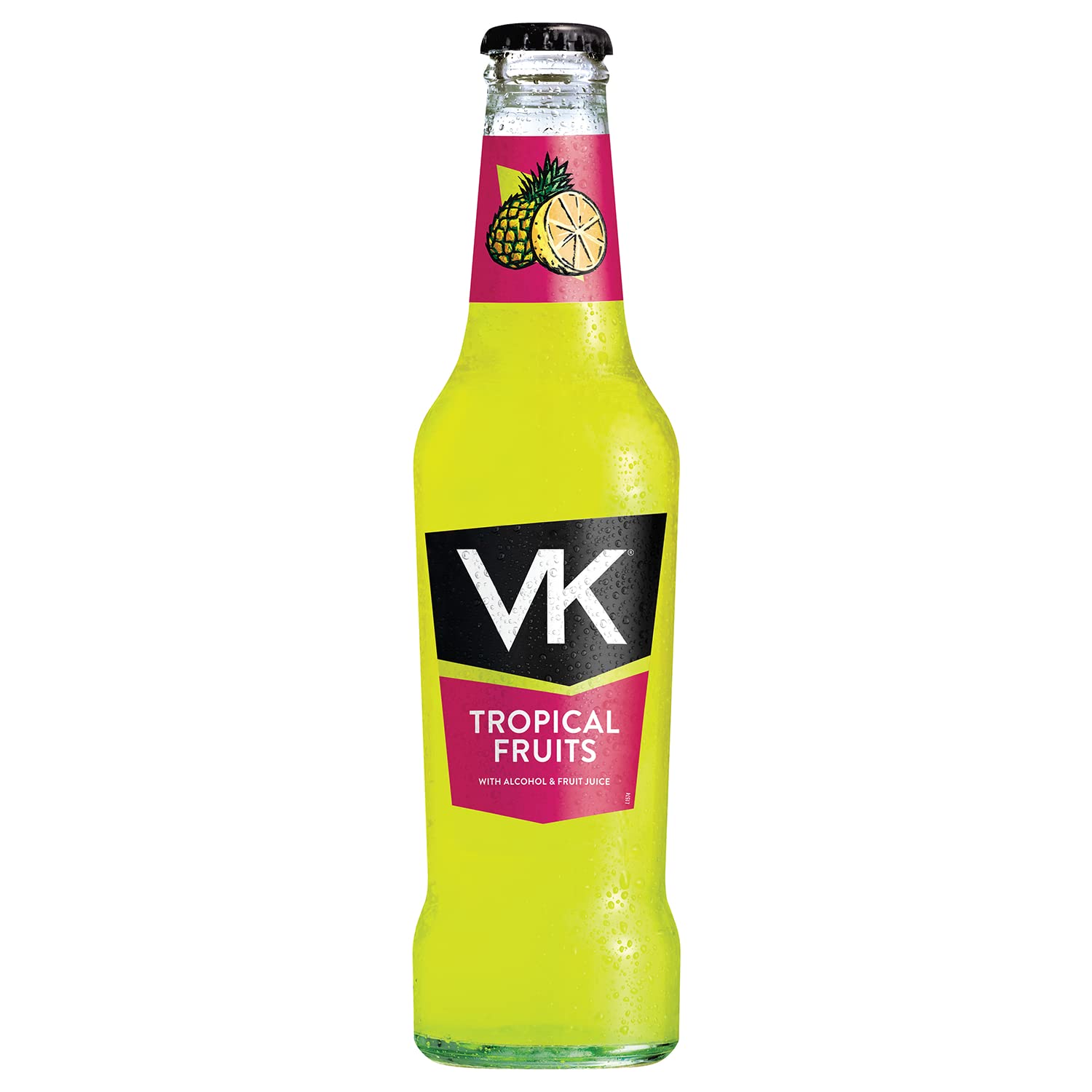 VK Alcopop Bottles 24 x 275ml Case - VK Tropical Fruits - Fruity Vodka ...