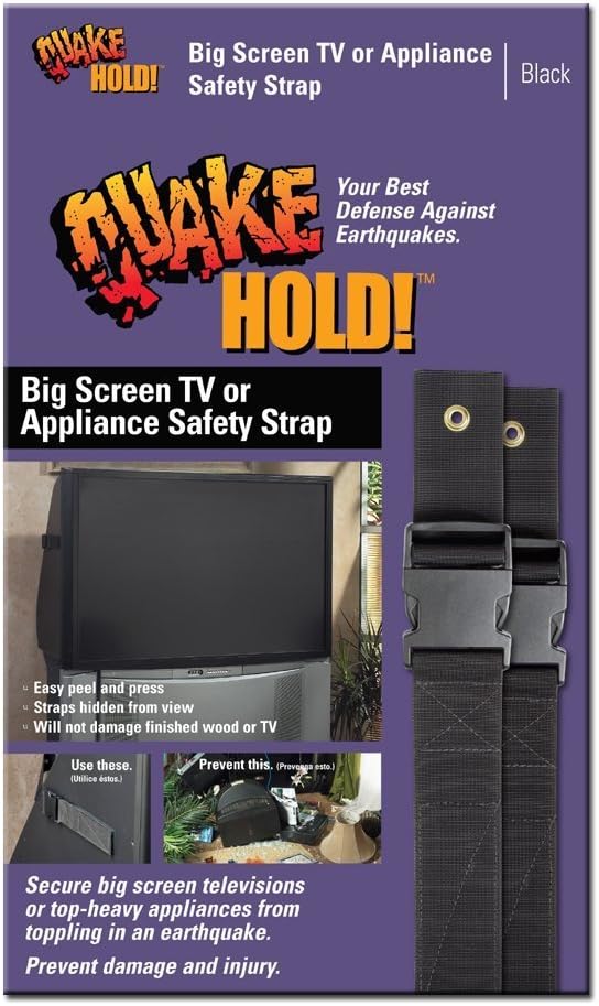 Amazon.com: QuakeHOLD! 4508 Big Screen TV & Appliance Safety Strap ...