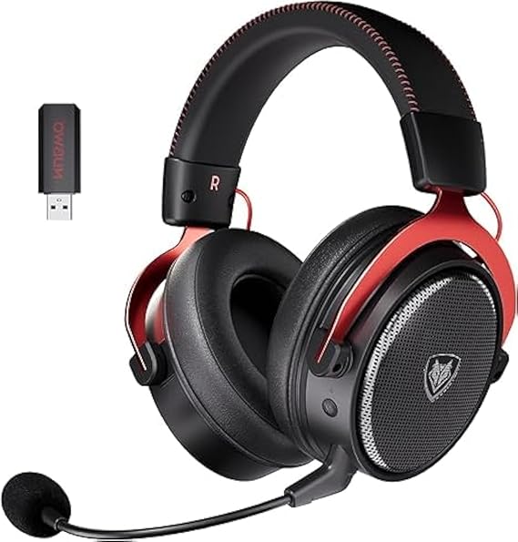Amazon.com: NUBWO Wireless Gaming Headset,2.4GHz & Bluetooth 5.3 ...