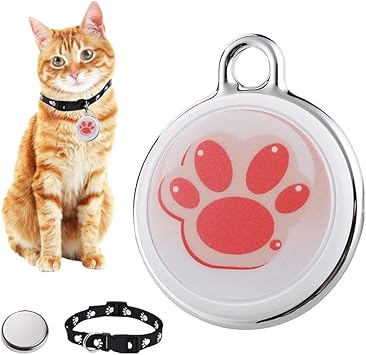 KUWUNG Mini GPS Cat Tracker/Dog Tracker, Pet Tracker for Cats, Dog ...