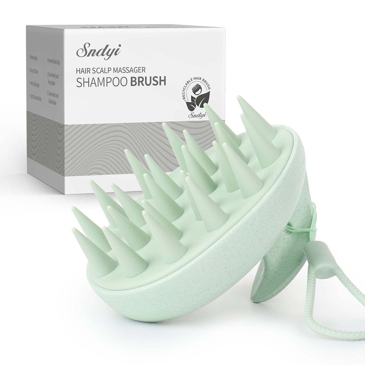 Amazon.com : Sndyi Scalp Massager Shampoo Brush, Scalp Scrubber with ...