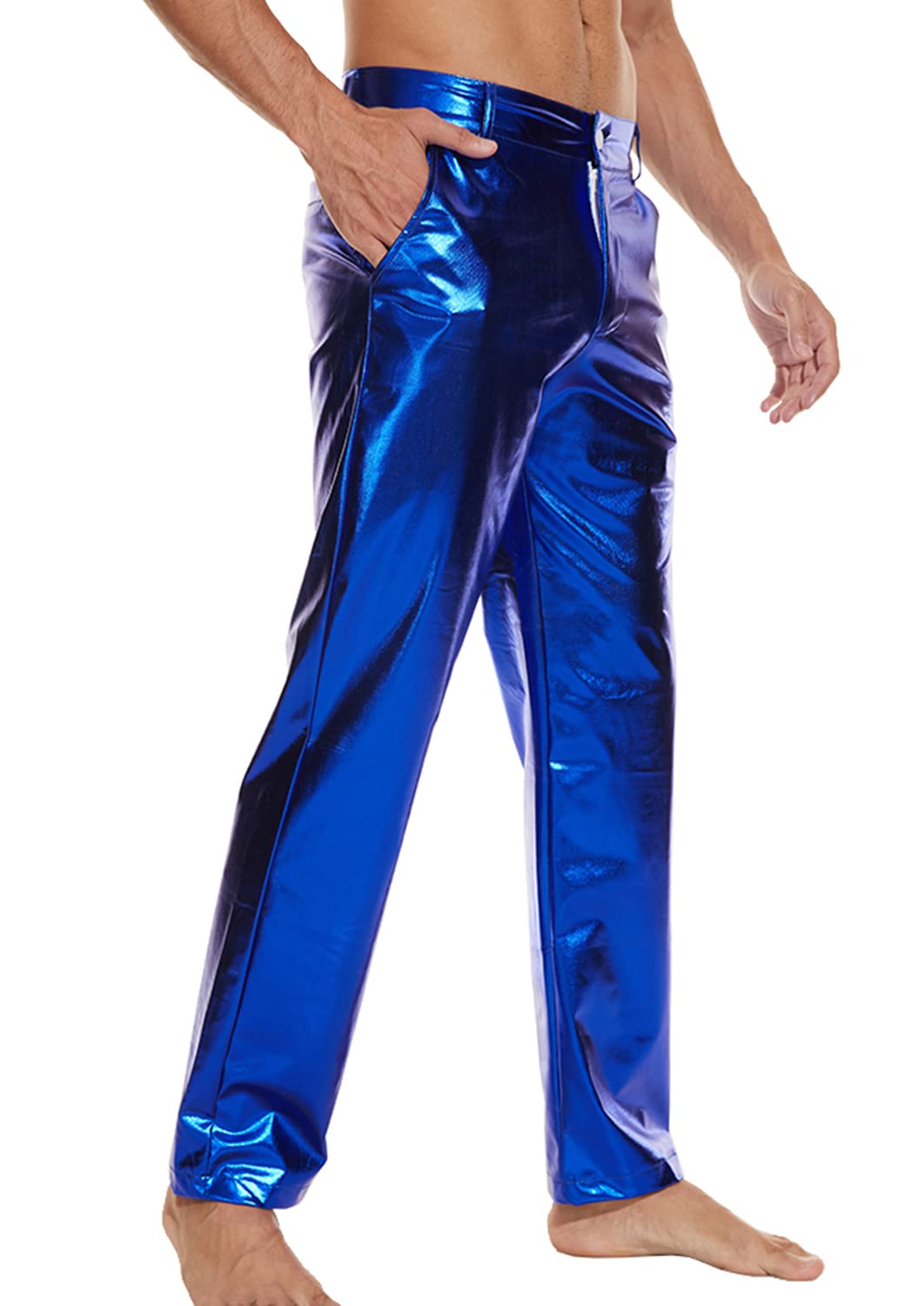 Snapklik.com : Metallic Shiny Disco Pants For Men, 70s/80s Hip Hop ...