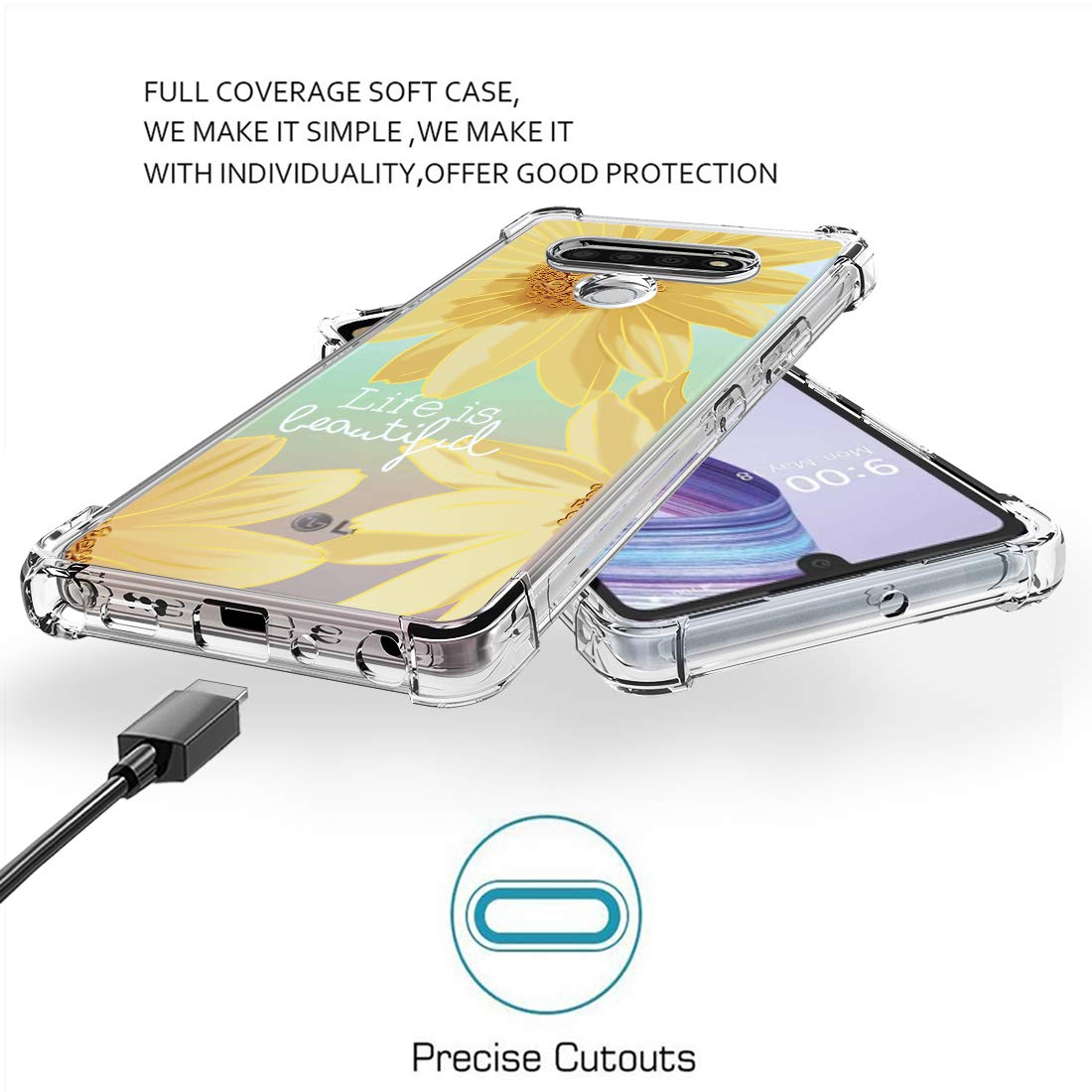 Transparent Silicone/Gel/Rubber Cases, Covers & Skins For LG Clear ...