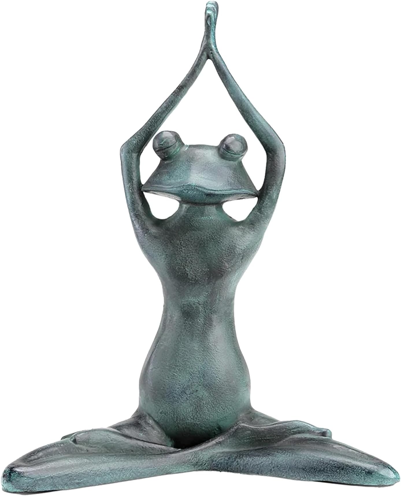Amazon.com : SPI Home Cast Aluminum Frog Lovers Garden Sculpture 18 ...